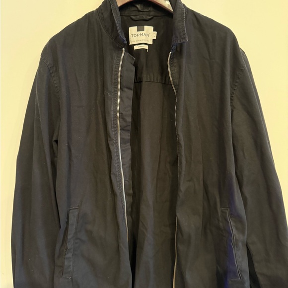 Topman | Jackets & Coats | Topman Black Bomber Jacket | Poshmark